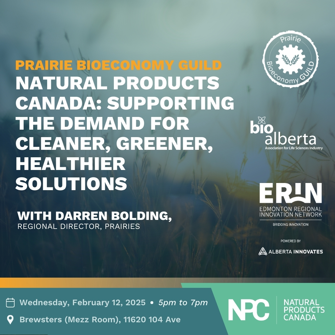 Prairie Bioeconomy Guild: Natural Products Canada - Bio Alberta